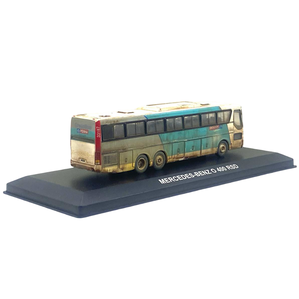 Miniatura Ônibus Mercedes Benz O400 RSD "Penha" - Customizado e ...