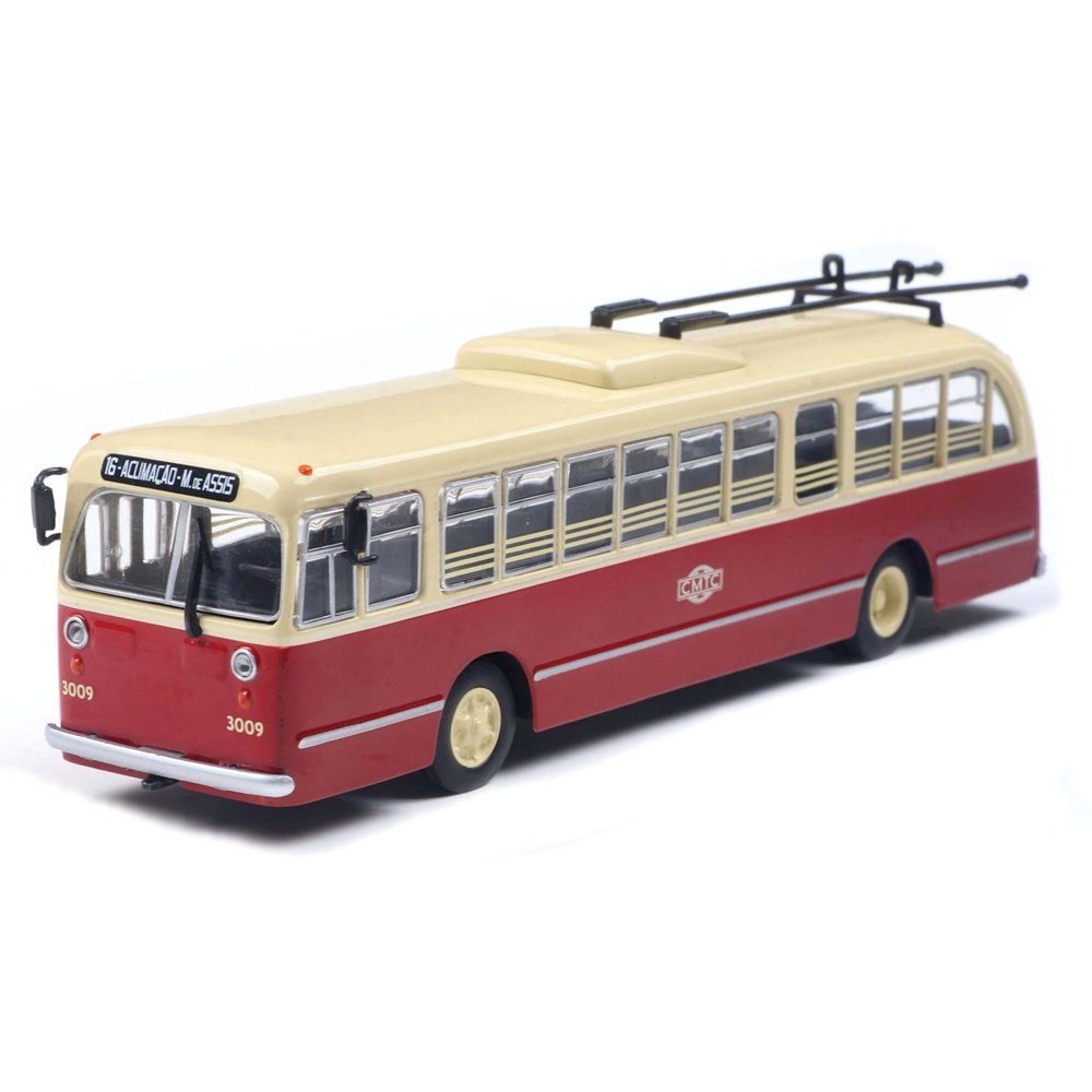 Miniatura Ônibus Pullman Westinghouse "CMTC" - Vermelho/Bege - Séries 7 ...