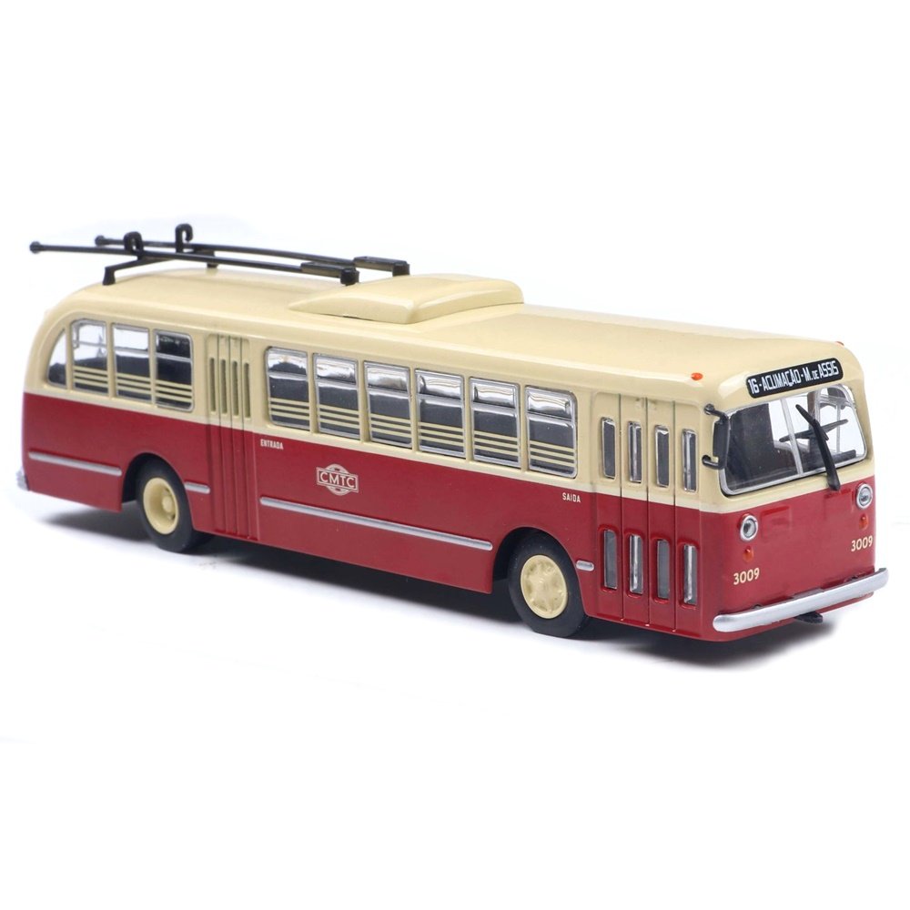 Miniatura Ônibus Pullman Westinghouse "CMTC" - Vermelho/Bege - Séries 7 ...