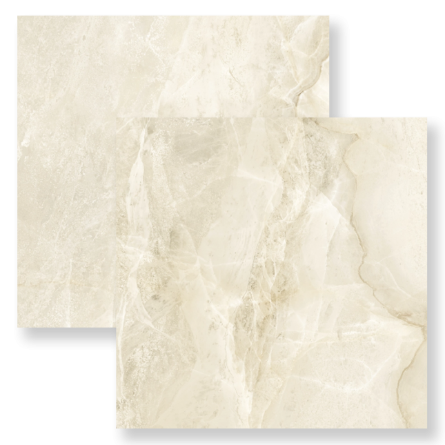 Ceramica 54x54cm Tipo a Miami Beige Brilhante - Arielle