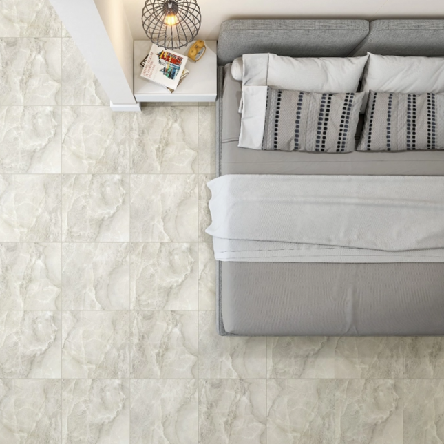 Ceramica 54x54cm Tipo a Miami Gray Brilhante - Arielle