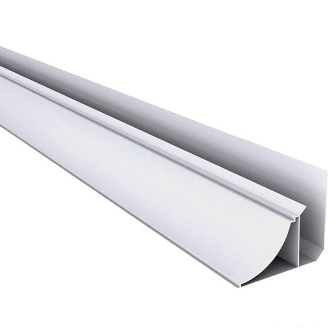 Perfil Roda Forro Pvc Colonial Com Aba Branco 6,0m - Perfilplast