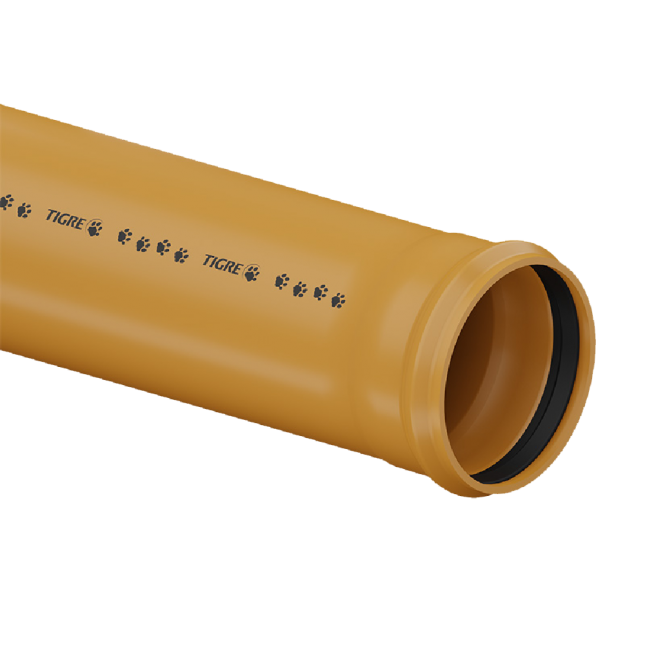 Tubo Coletor Esgoto Jei Vinilfort 400mm x 6 Metros Ref 11212840 - Tigre