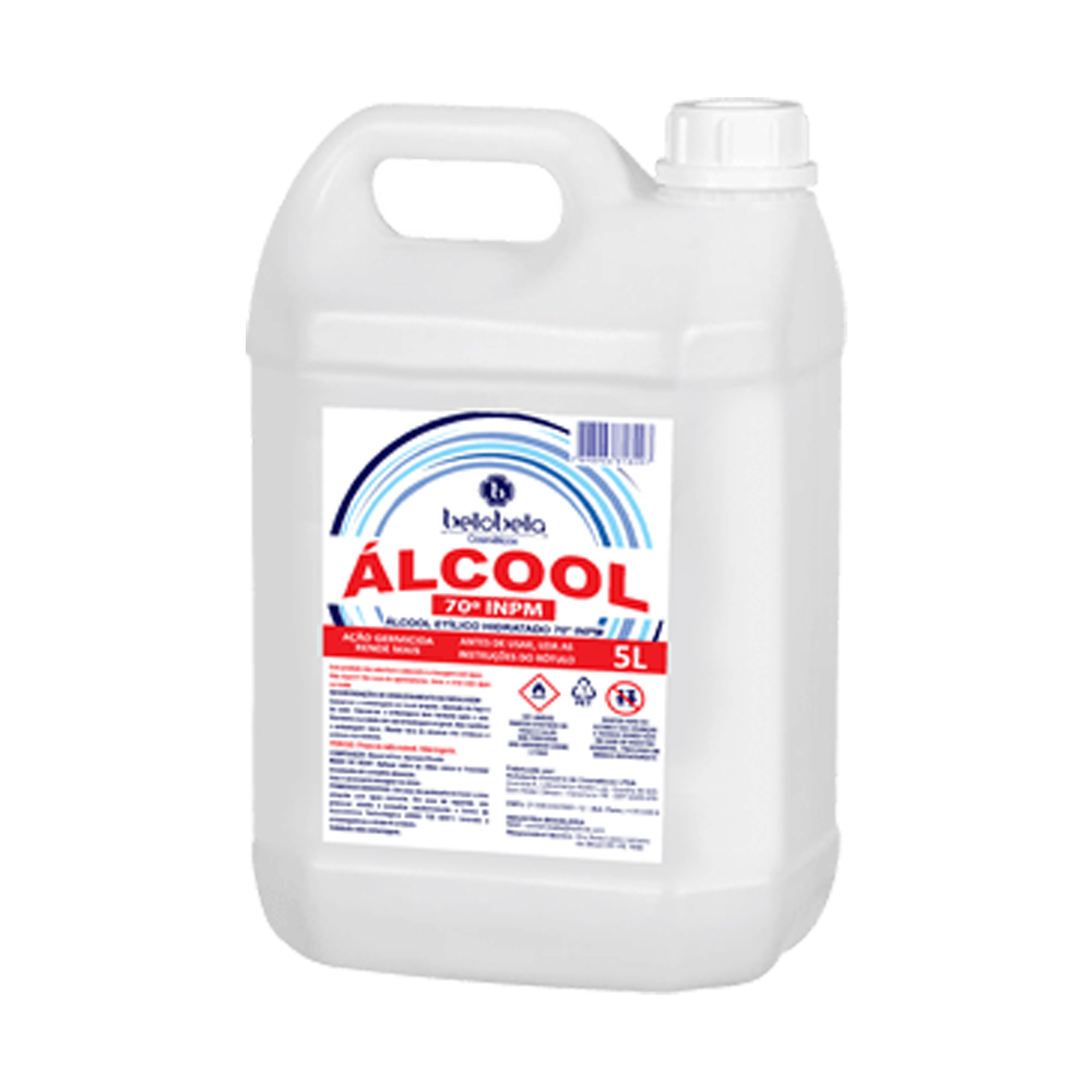 Alcool Liquido Etilico 70° Inpm 5 Litros - Bellobella