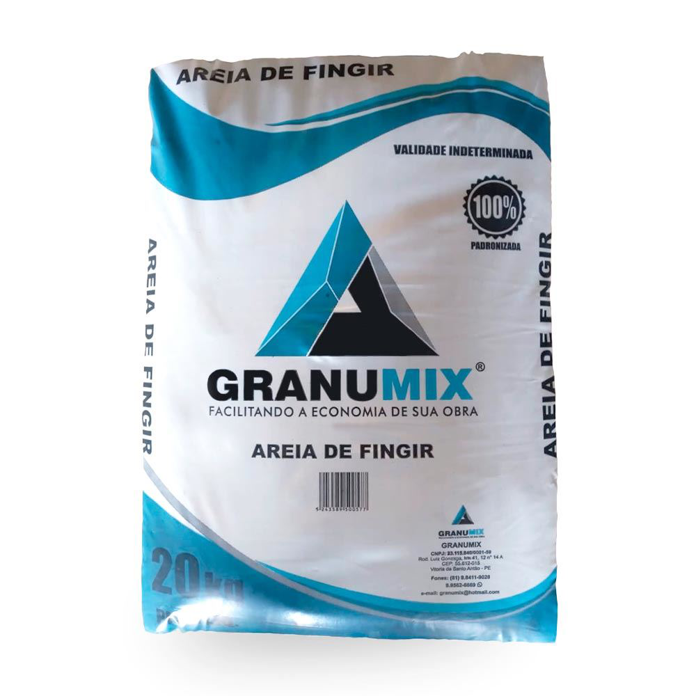 Areia Fingir Saco 20kg Ref Afg-02 - Granumix
