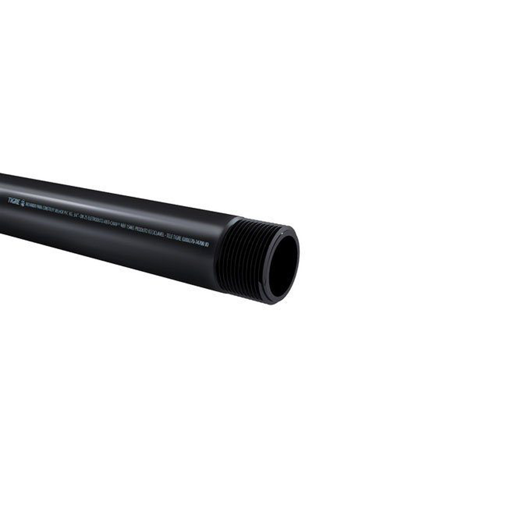 Tubo Eletroduto de Pvc Rigido Roscavel 1" x 3 m Ref 14021906 - Tigre