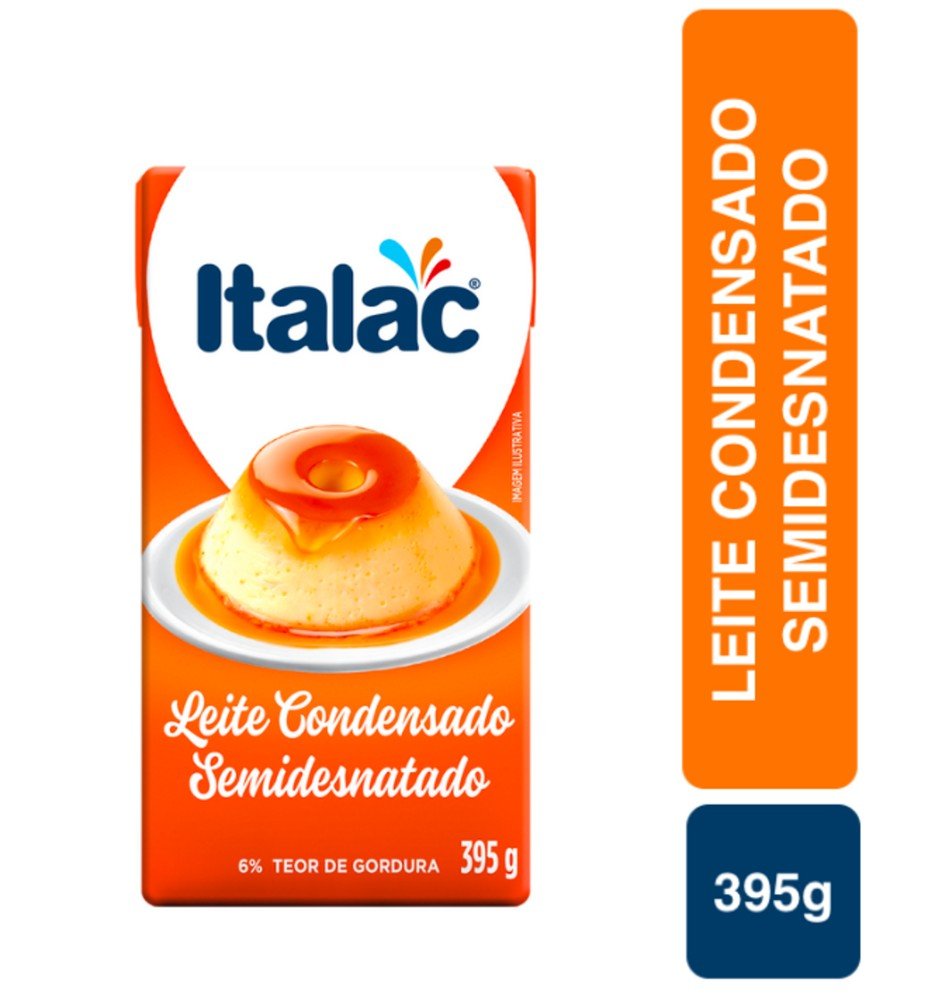 Leite condensado semidesnatado 395g - Italac