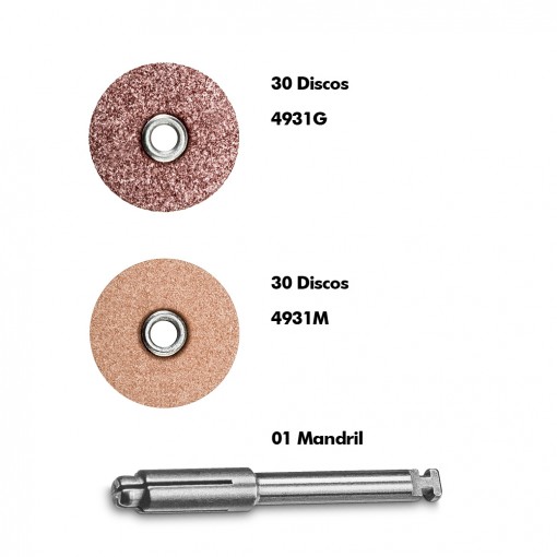 KIT DISCO SOF-LEX POP-ON C/60 + MANDRIL - 3M (KIT)