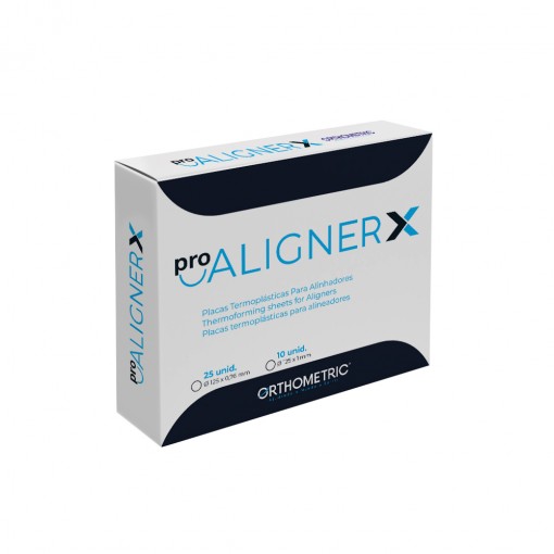 PLACA PRO ALIGNER X 125X1MM - ORTHOMETRIC (10 UN)