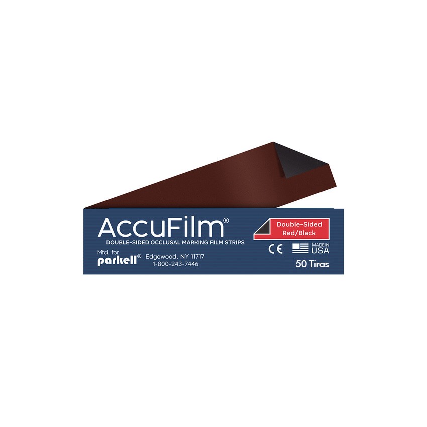 PAPEL CARBONE ACCUFILM II RED/BLACK - ACCUFILM (C/50TIRAS)