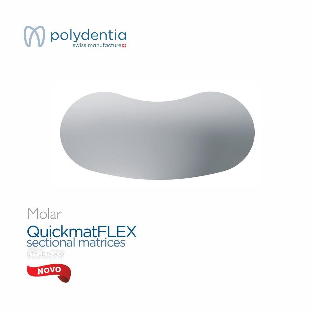 MATRIZ SECCIONAL TITANIO QUICKMATFLEX MOLAR REFIL 50 PCS - QUINELATO/POLYDENTIA