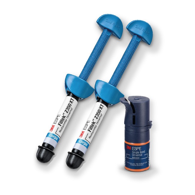 KIT C/2 RESINAS FILTEK Z-350 + 1 ADESIVO SINGLE BOND UNIVERSAL ...