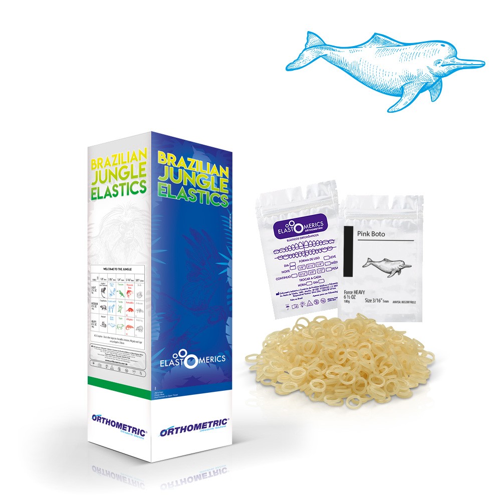 BOX ELÁSTICO INTRAORAL 3/16" PESADO BOTO-COR-DE-ROSA - ORTHOMETRIC (KIT ...