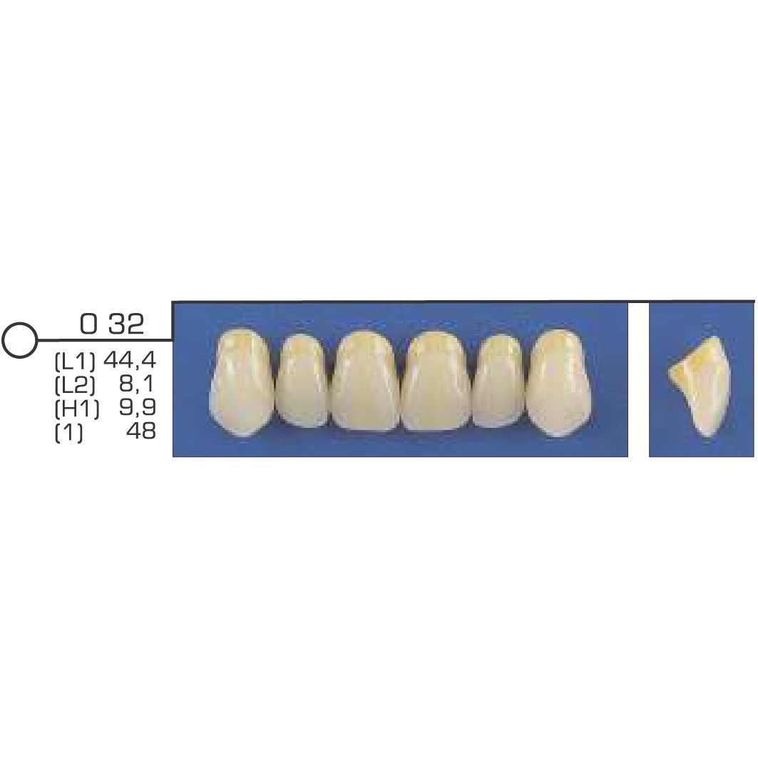DENTE TRILUX ANTERIOR SUPERIOR O32 COR 2A - VIPI (C/ 01 PLACA)