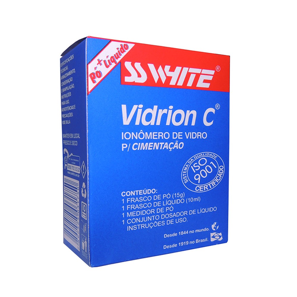 IONÔMERO DE VIDRO VIDRION C KIT - SSWHITE (C/ 01KIT)