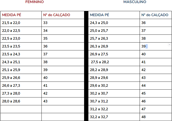 Como Medir O P E Escolher O Tamanho Ideal De Cal ado Designbyiconica