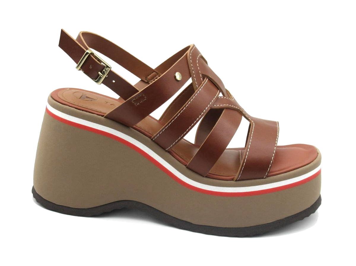 Sandália Feminina Tanara T6961 Anabela | Dtalhe Calçados
