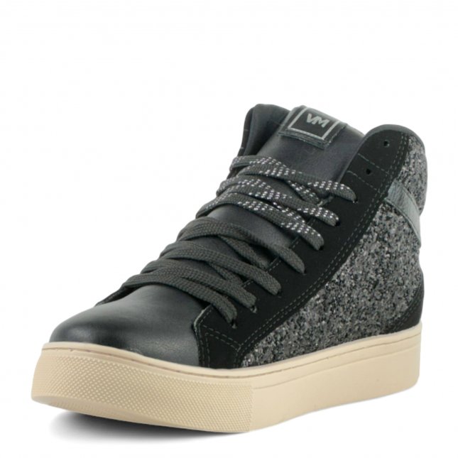 Tênis Cano Alto Glitter Via Marte Feminino 082-013-04 - Lojas Khalil!