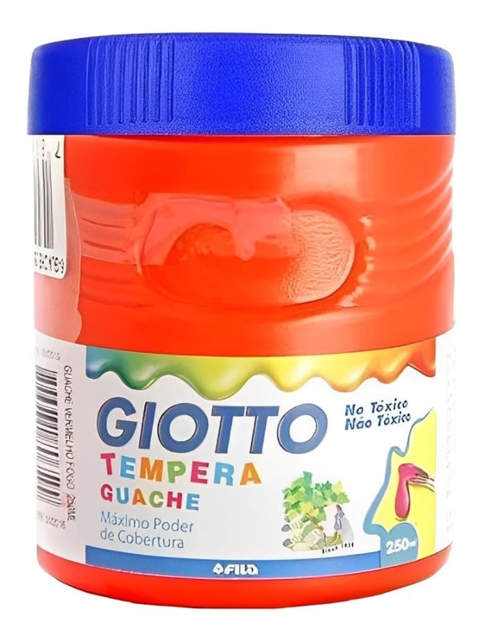 TINTA TEMPERA 250ML VERM.FOGO
