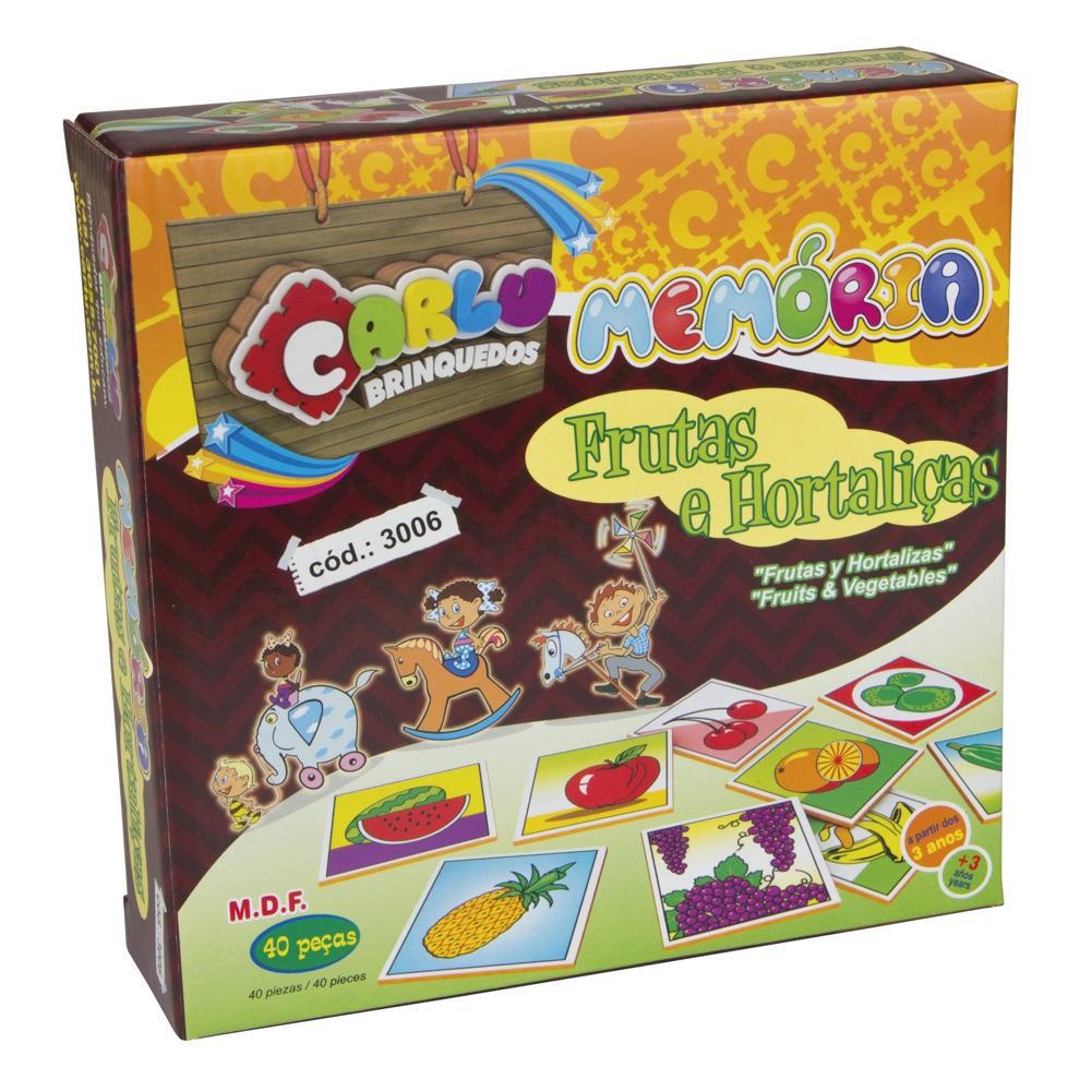 MEMORIA FRUTAS E HORTALICAS 40PC MDF