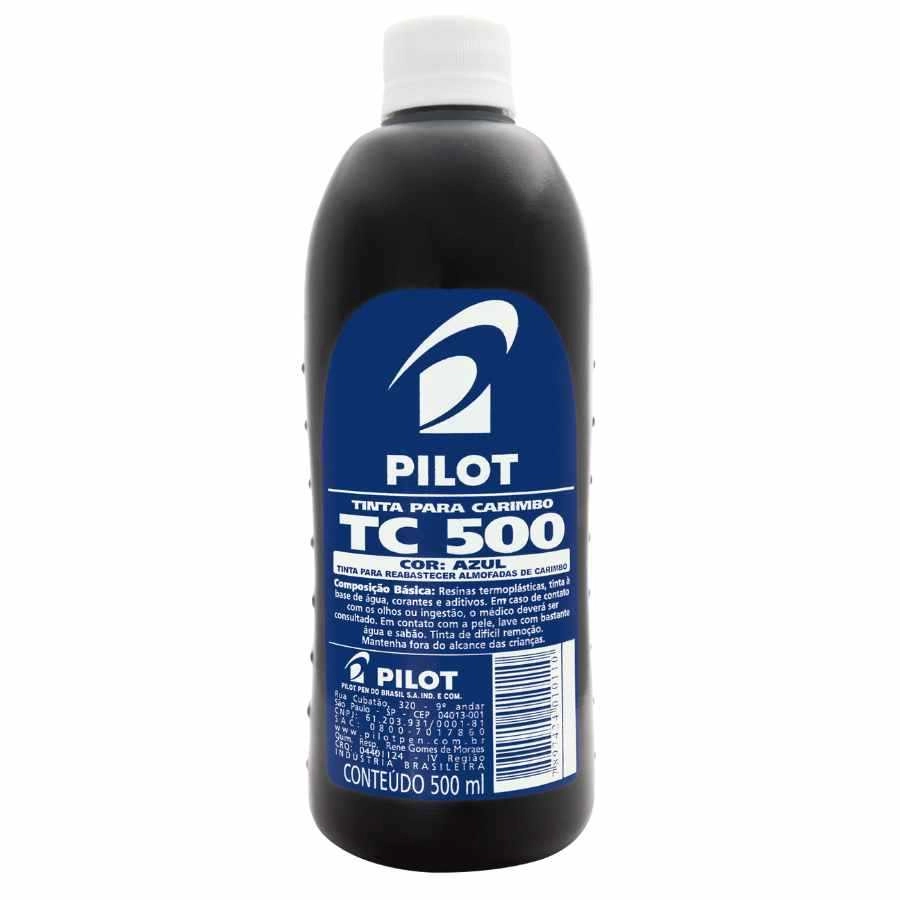 TINTA CARIMBO 500ML AZUL