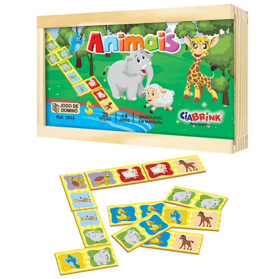 DOMINO ANIMAIS 28PC 1014