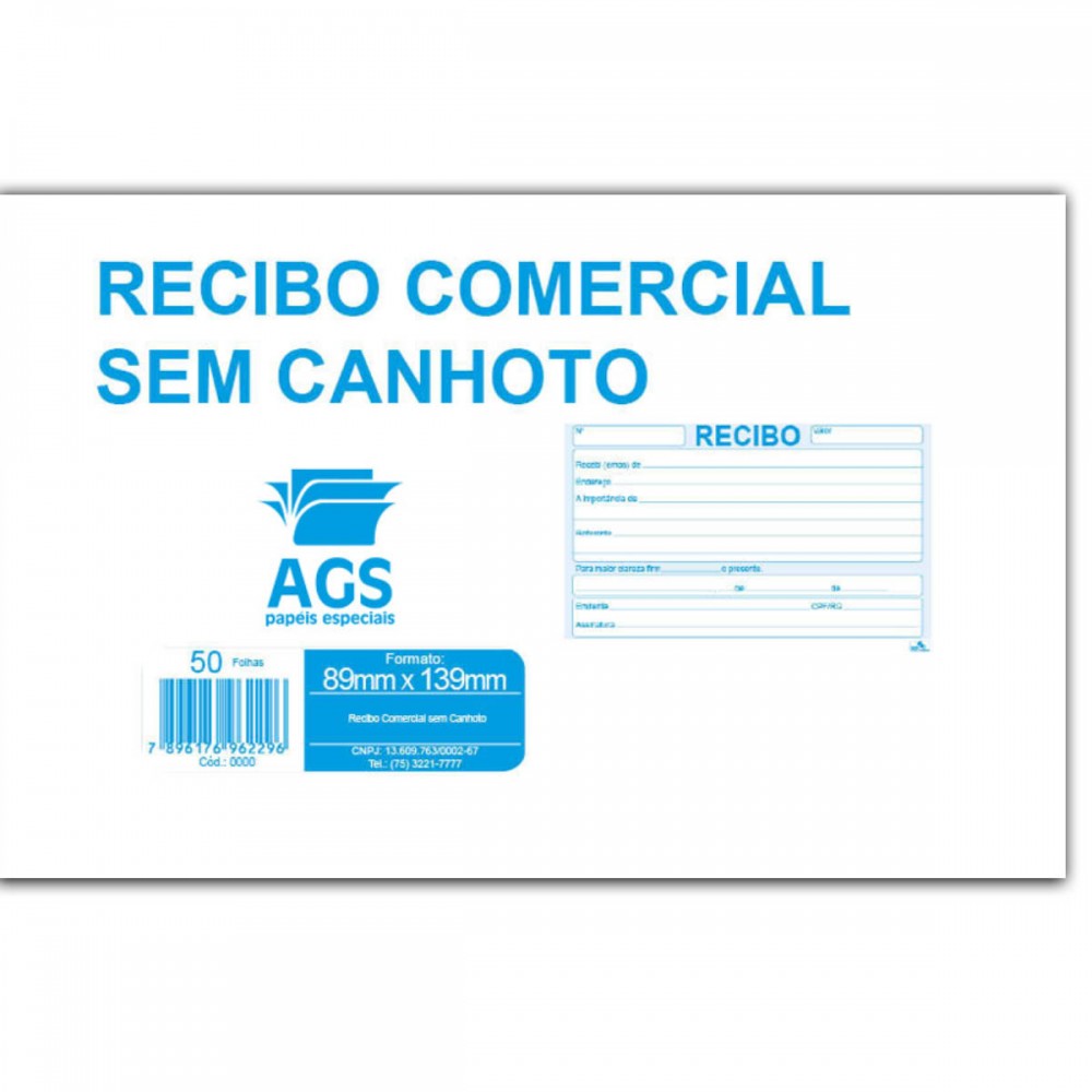RECIBO S/CANHOTO 50FL.