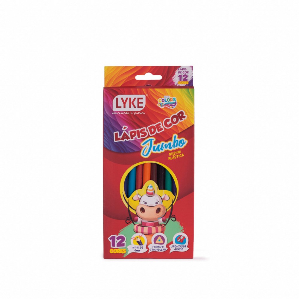 LAPIS COR 12C.JUMBO TRIANGULAR