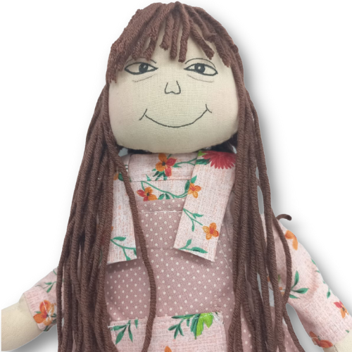 BONECA DE PANO MENINA DOWN 35CM N06