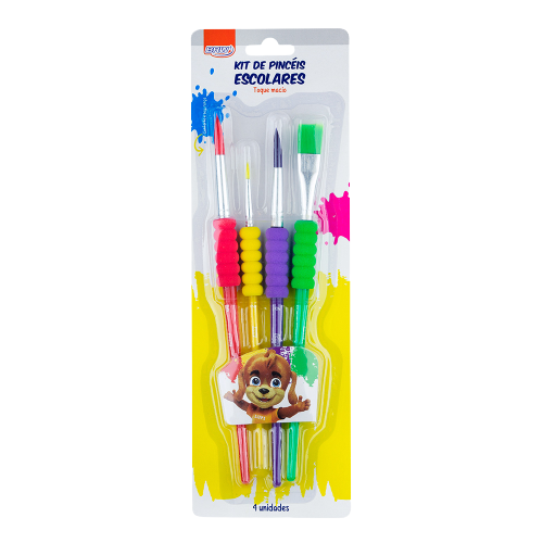 PINCEL ESCOLAR COL.C/4