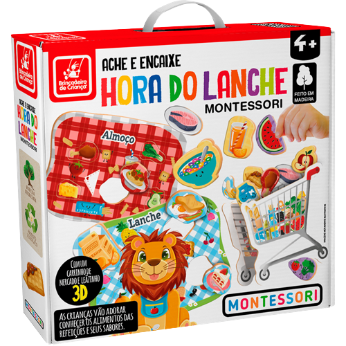 ACHE E ENCAIXE HORA DO LANCHE MONTESSORI