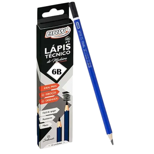 LAPIS PRETO 6B TECNICO SEXT.C/12