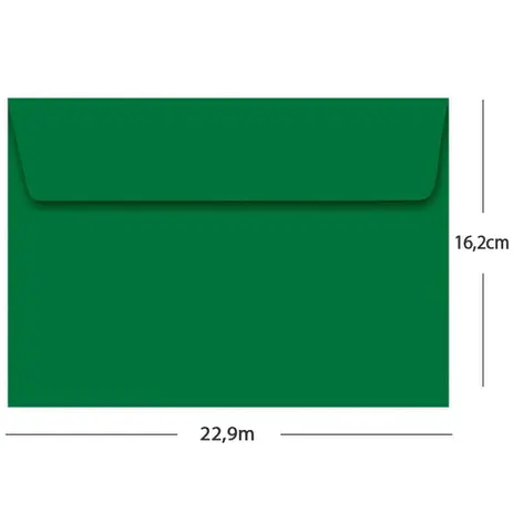 ENVELOPE CONVITE 162X229 VD CL.C/100