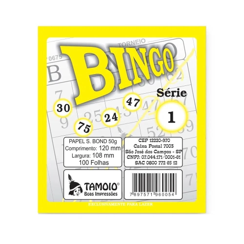 BLOCO BINGO AM 100F.