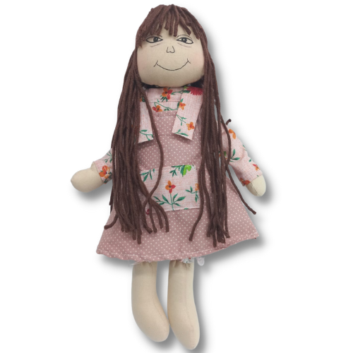 BONECA DE PANO MENINA DOWN 35CM N06