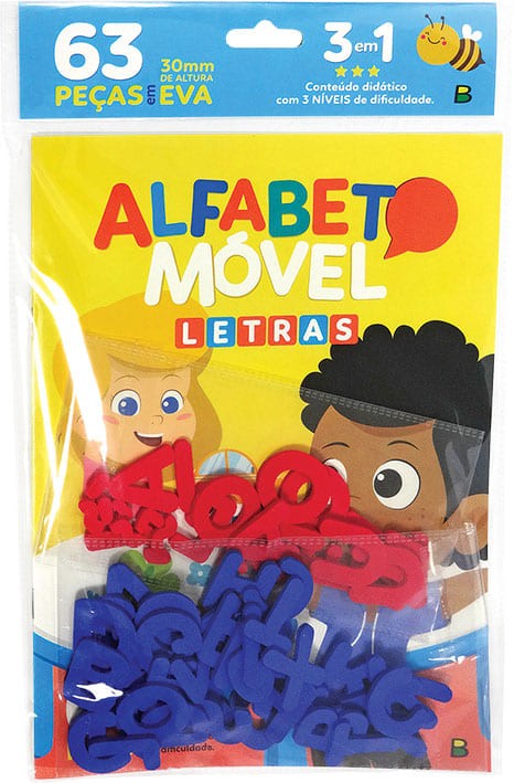 APRENDA EM CASA ALFABETO MOVEL LETRAS
