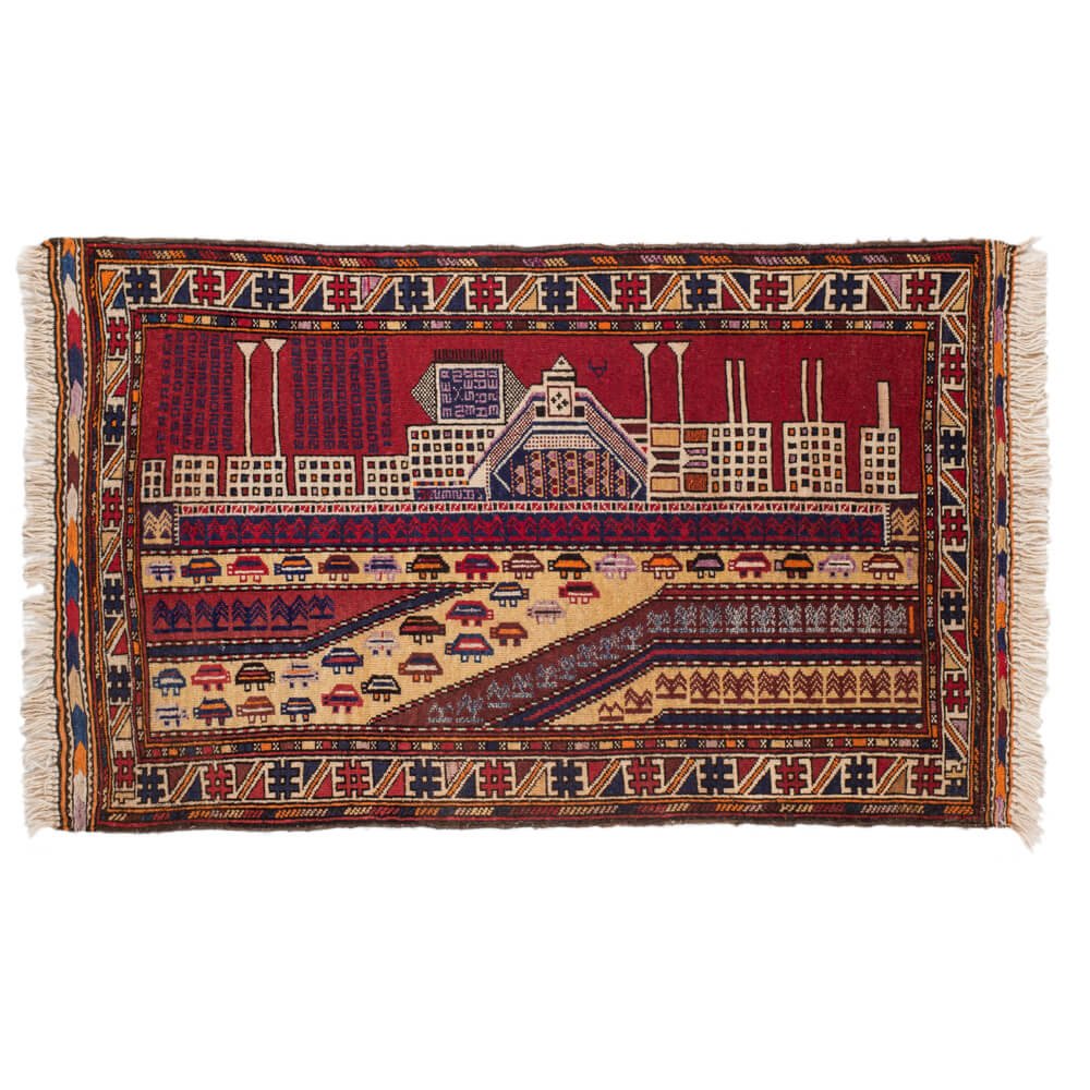 Tapete Beloush Afegão - Medida: 1,50 x 0,90