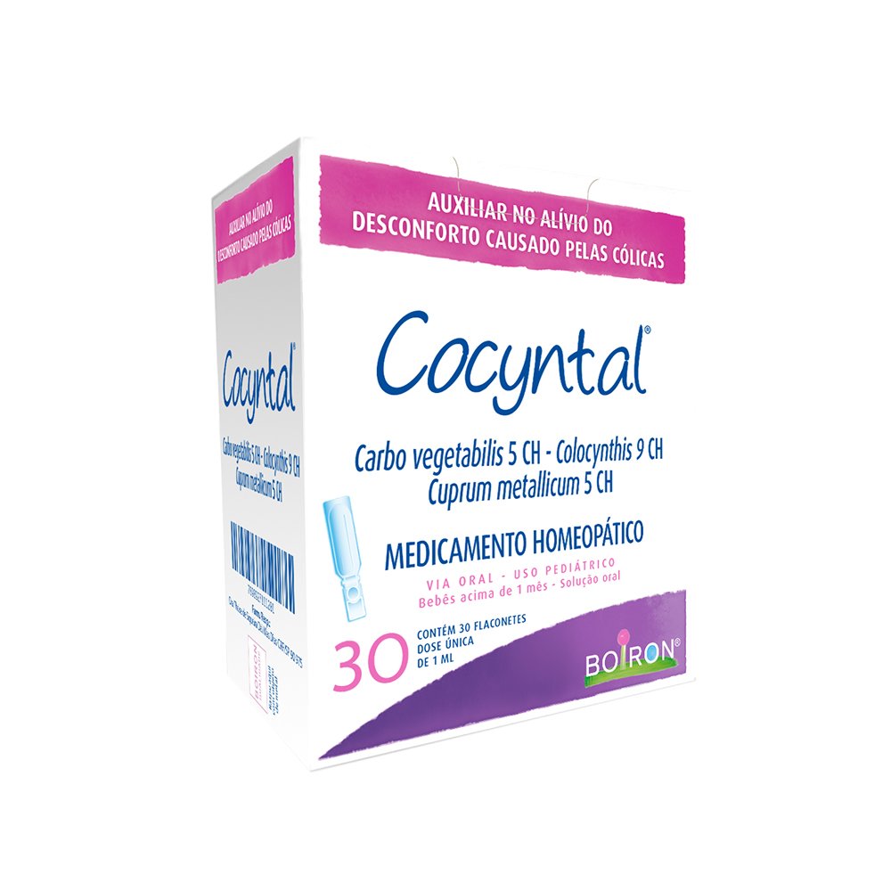 Medicamentos Boiron, COCYNTAL BOIRON 30 FLACONETES PARA CÓLICAS DO BEBÊ,