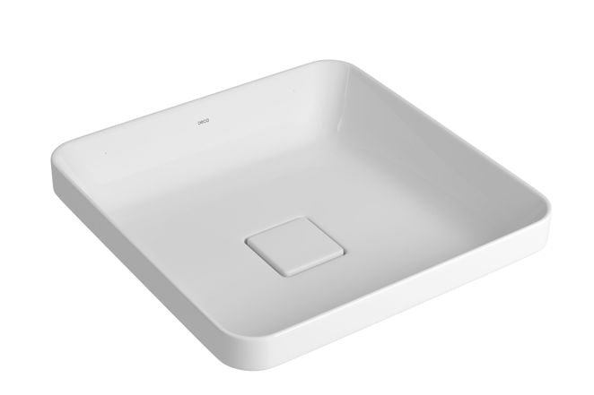 Cuba Quadrada de Sobrepor Slim 40cm (Branco) - Deca