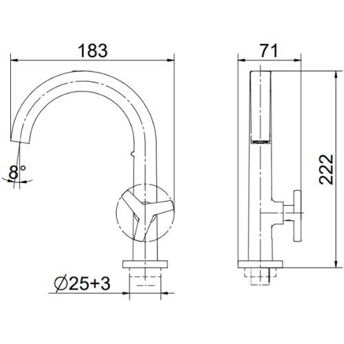Torneira para Banheiro Docol City (Cromado) - Docol