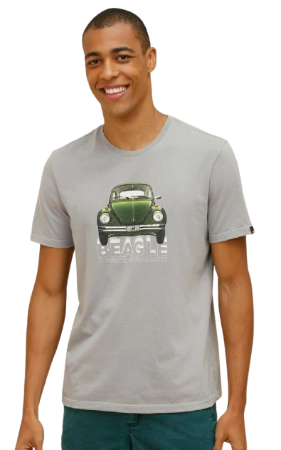 Camiseta Básica Masculina Beagle (600063-9486)