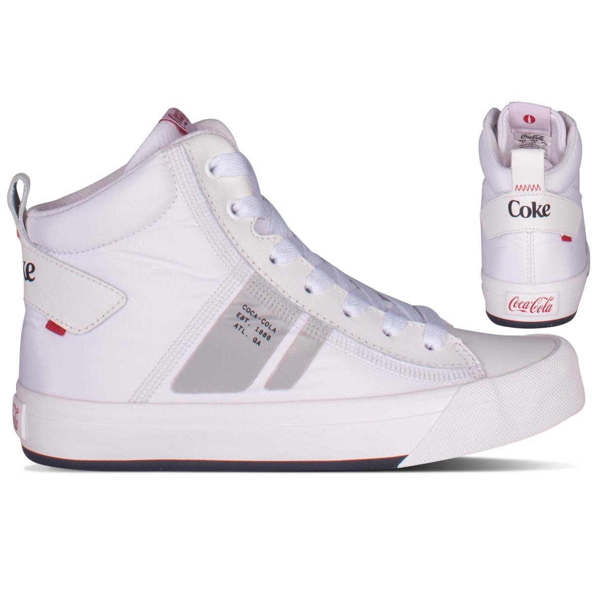 Tenis Botinha Coca Cola Shoes Flair -cinza Cc2031 Coca Cola Shoes