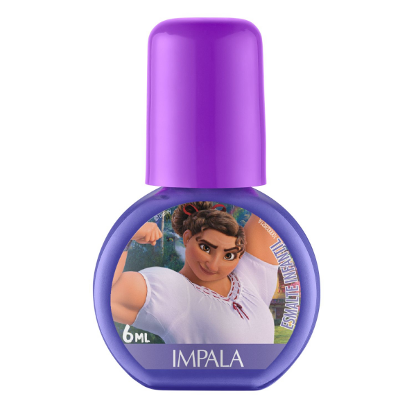 Kit Impala Disney Encanto 6 Esmaltes e 1 Paleta de Maquiagem Infantil