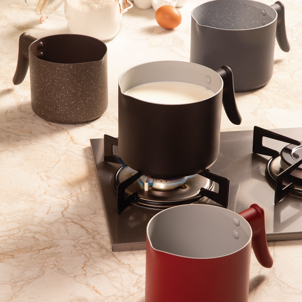 Fervedor Soft Touch Hercules Ø12x10,5cm Antiaderente Marrom PA300-L12MA