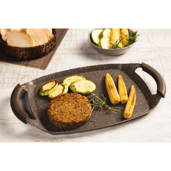 Grill Com Alça Soft Touch Hercules Antiaderente Marrom PA300-G26MA