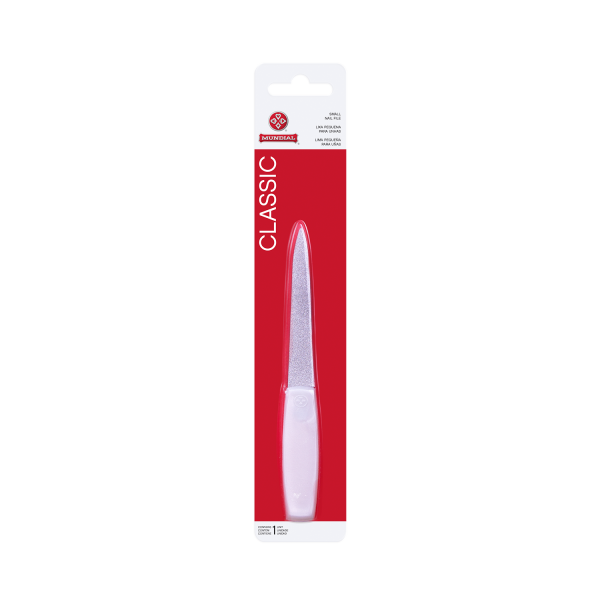 Lixa de Unha Metálica L1196-5BP Classic Pequena Mundial