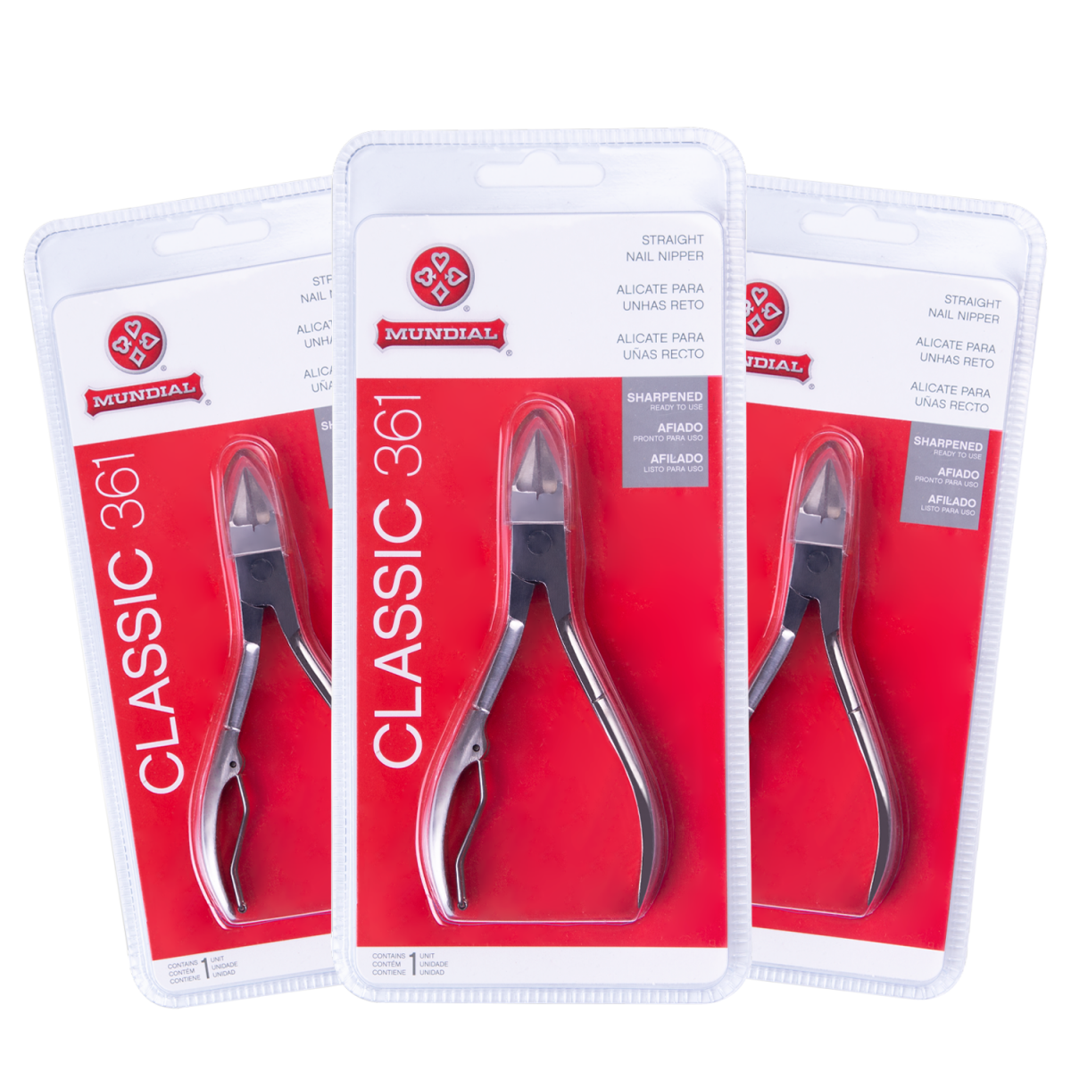 3 Alicates de Unha BC-361 Classic Reto Mundial