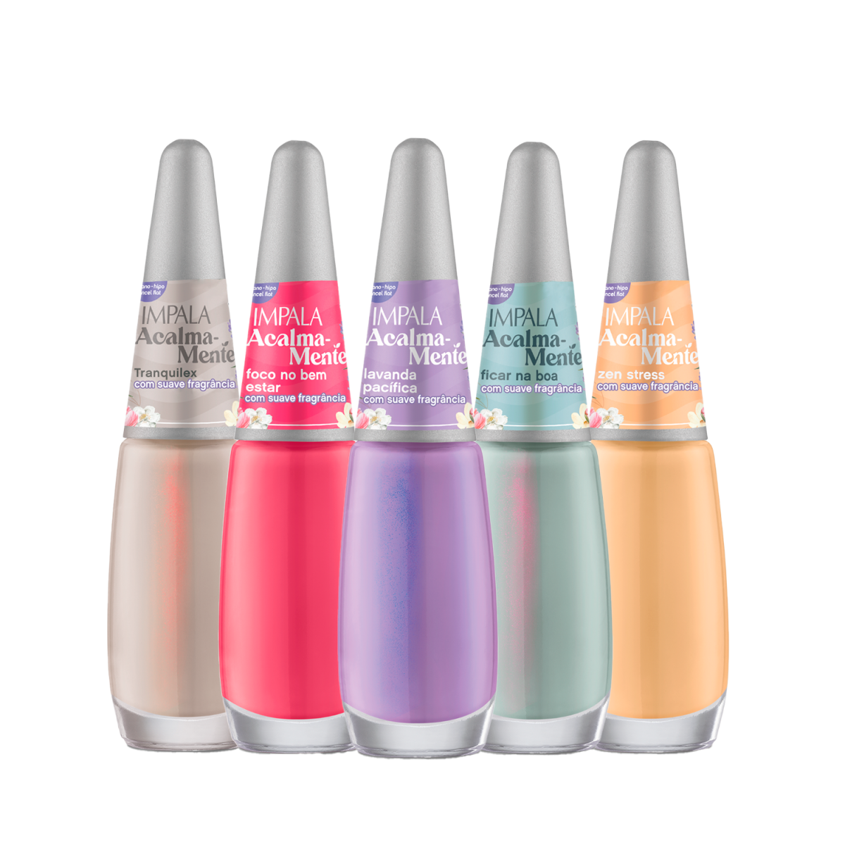 Kit 8 Esmaltes Impala Coleção Acalma-Mente
