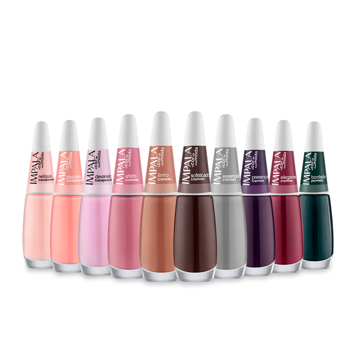Coleção 10 Esmaltes Impala A Cor da Sua Moda 6ª Edição