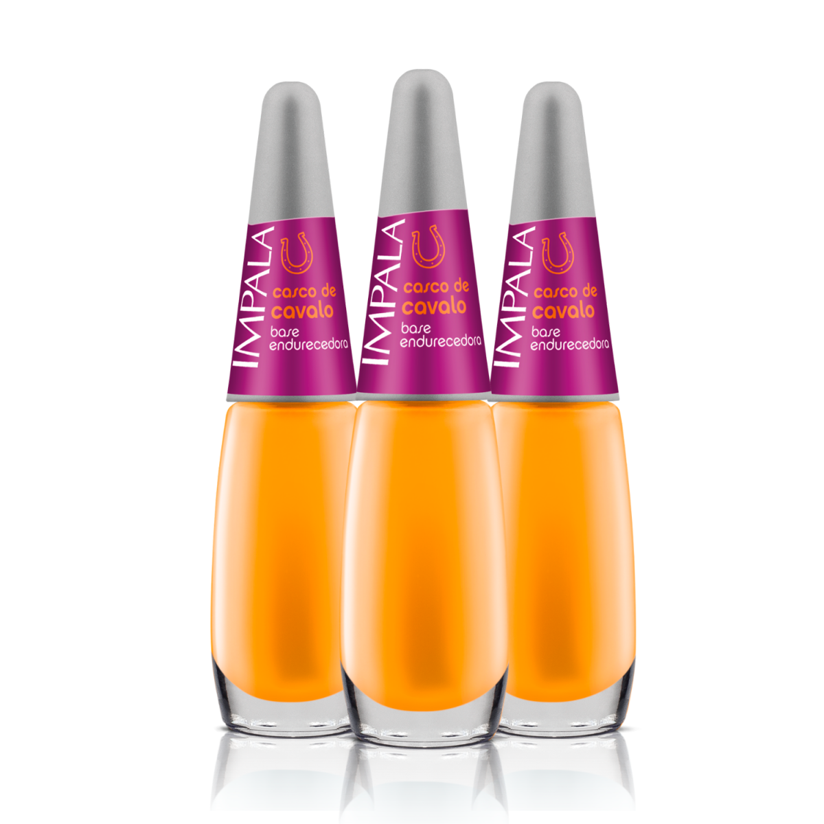 Kit com 3 Bases Endurecedora Casco de Cavalo Impala